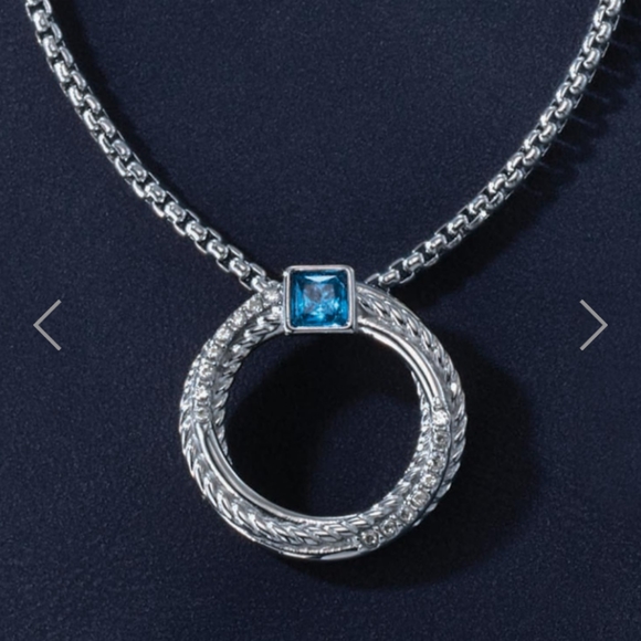 Jewelry | Stainless Steel Cable Stone Necklace | Poshmark